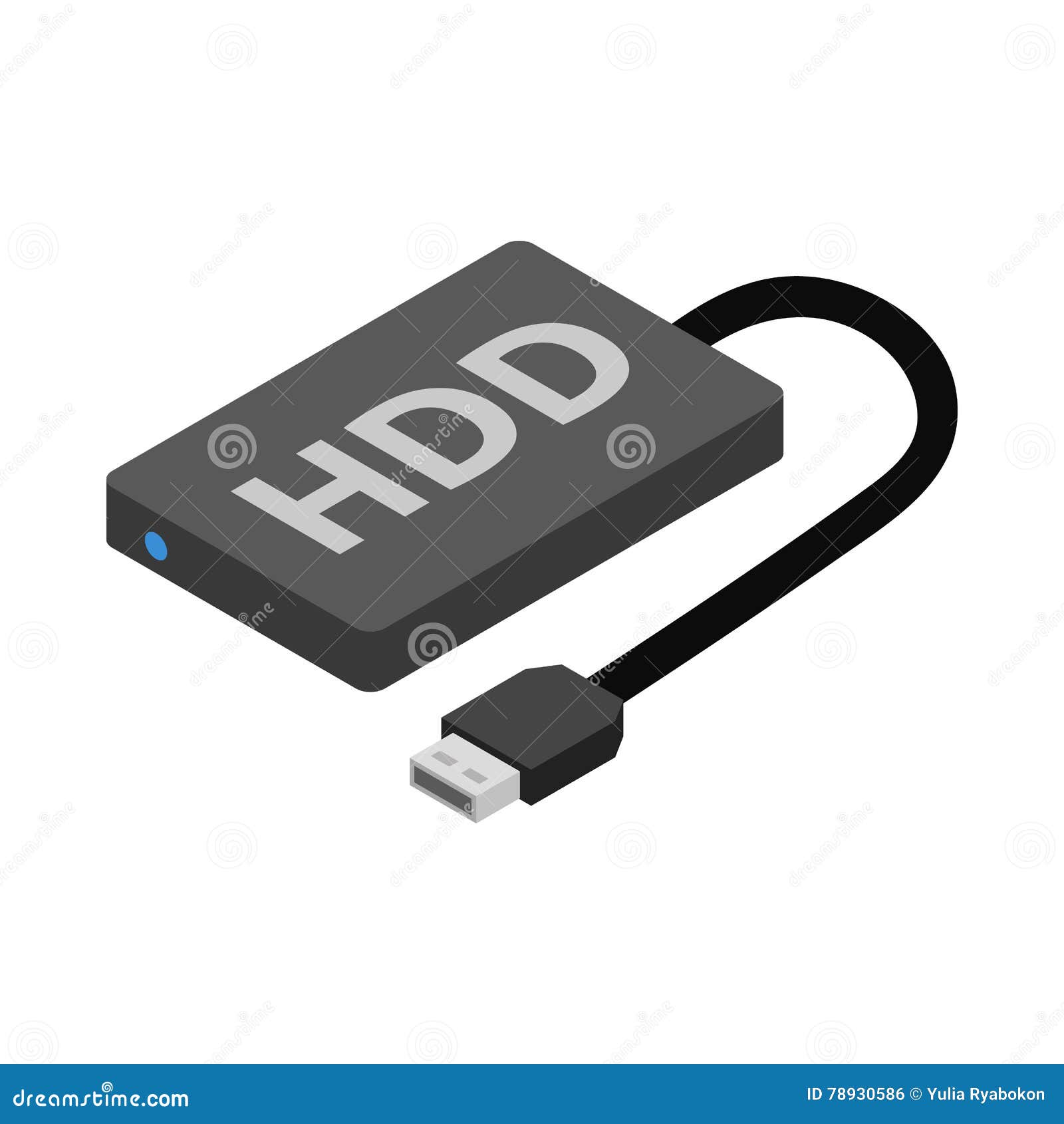 Hard Disk Drive Icon, Cartoon Style Stock Vector - Illustration of ...