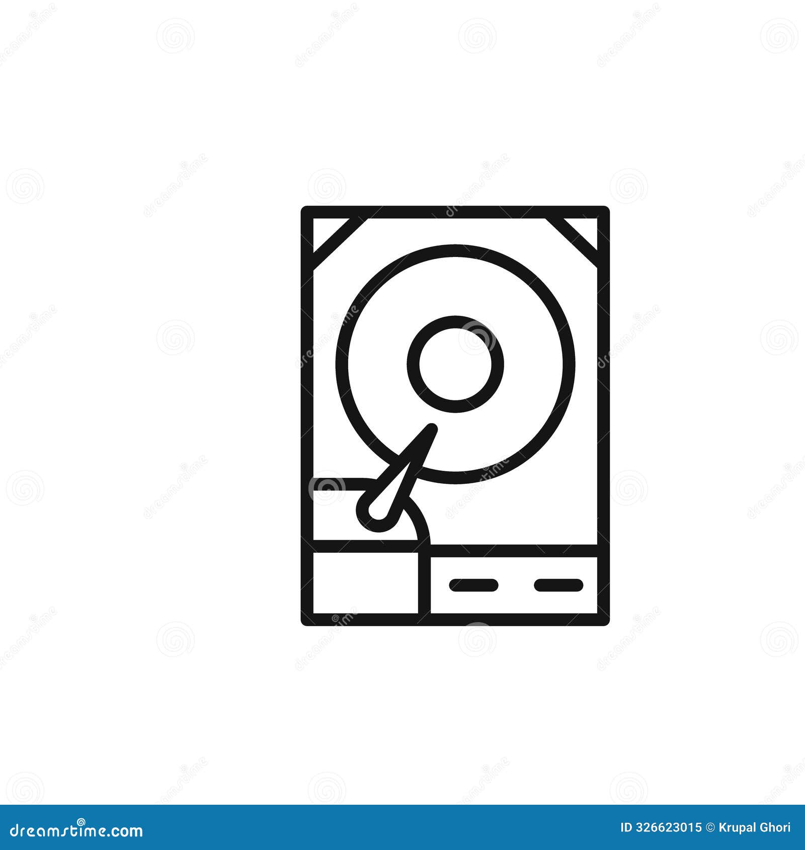 Hard Disk Drive Icon Outline Collection in Black Stock Vector ... Hard Disk Drive Icon Outline Collection in Black Stock Vector ...