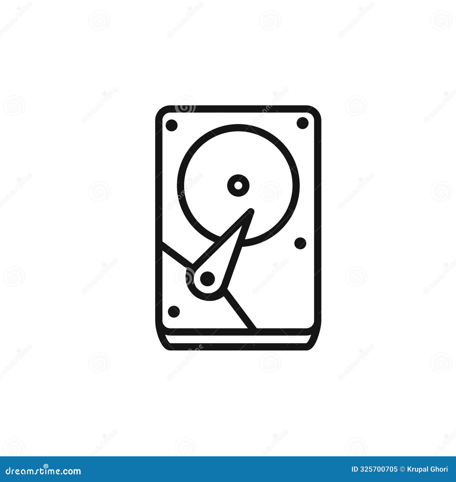 Hard Disk Drive Icon Vector Set Collection for Web Stock Illustration ...