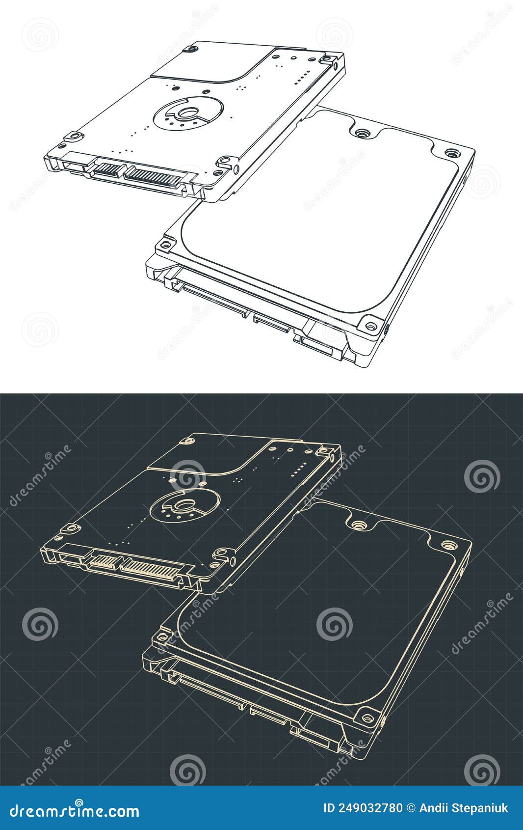 Hard Disk Drive Illustrations Stock Vector - Illustration of repair ...