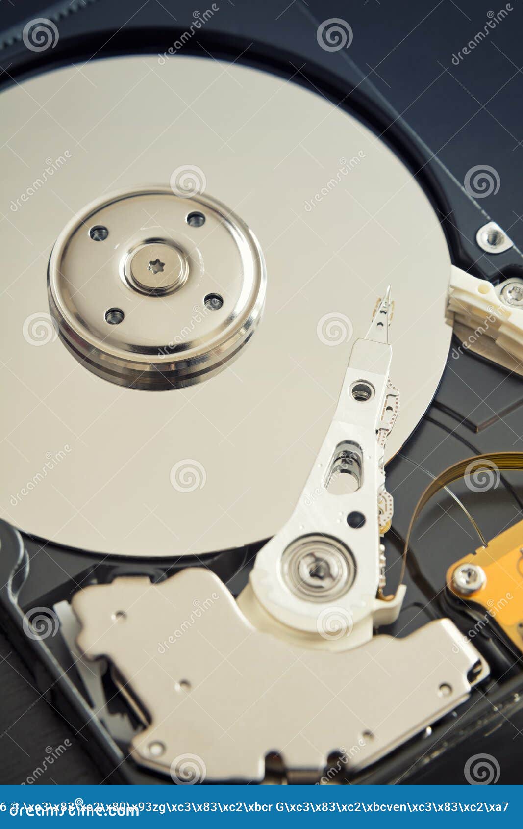 Hard Disk Drive stock photo. Image of inside, software - 54992116