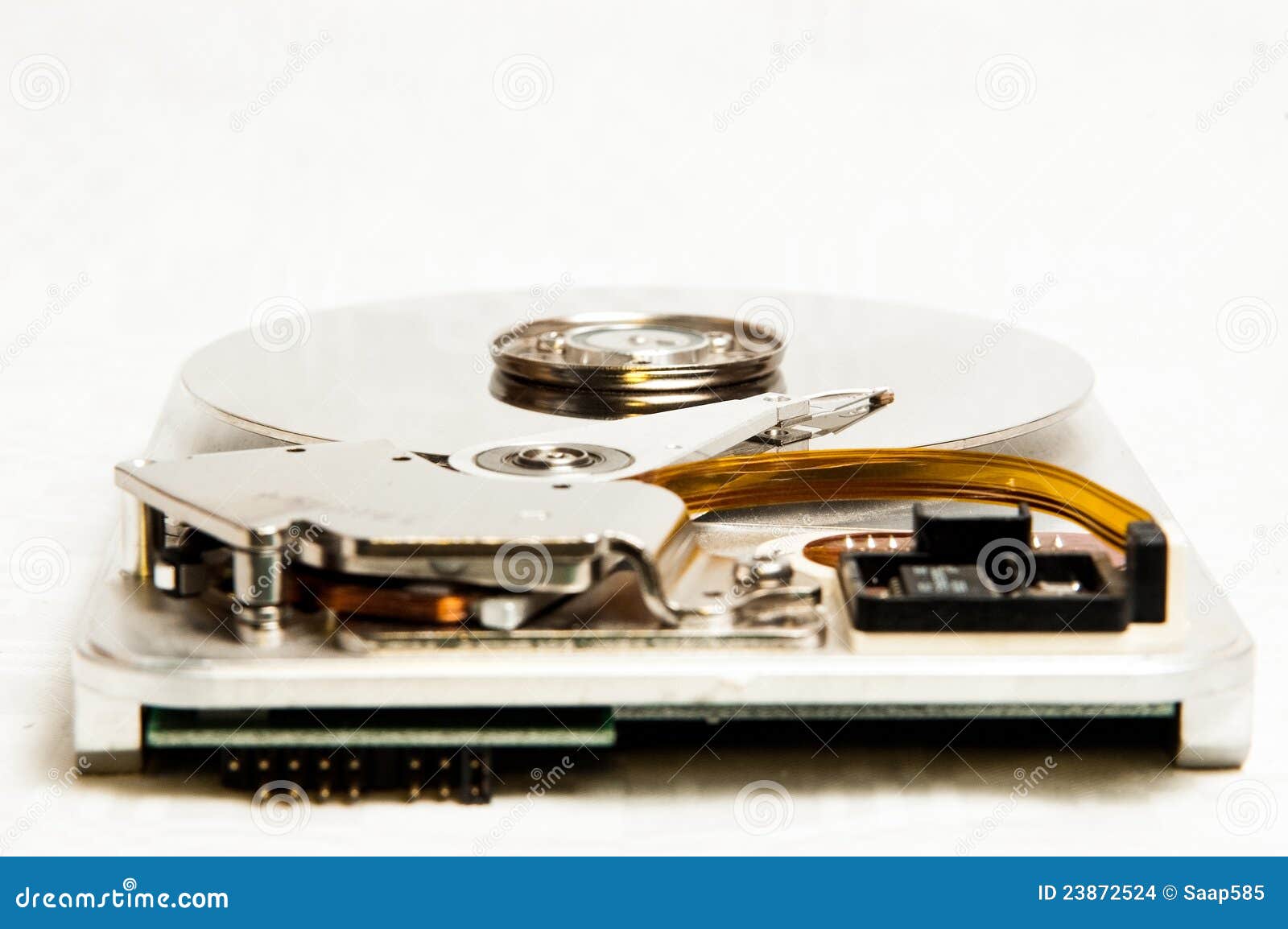 Hard disk drive internal stock photo. Image of file, disk - 23872524
