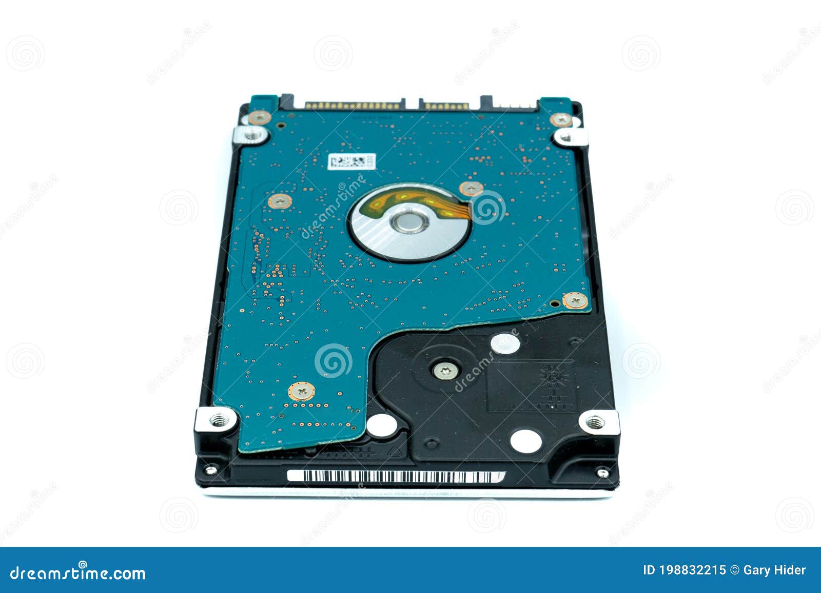 A Hard Disk Drive Isolated on a White Background Stock Image - Image of ...