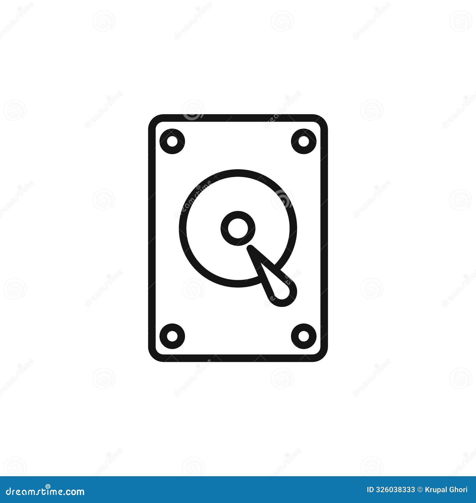 Hard Disk Drive Logo Sign Vector Outline Stock Illustration ...