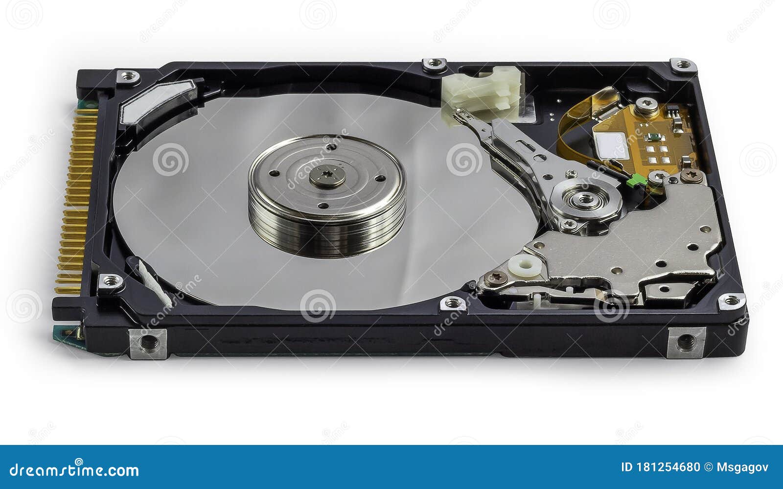 Hard disk drive stock photo. Image of board, disc, components - 181254680