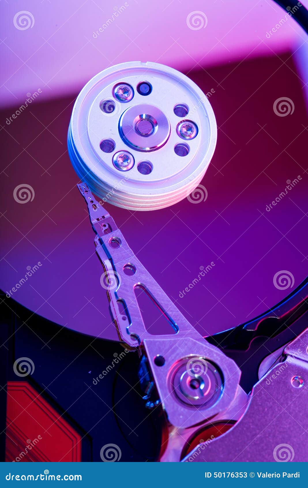 Hard disk drive plate stock image. Image of memory, colour - 50176353
