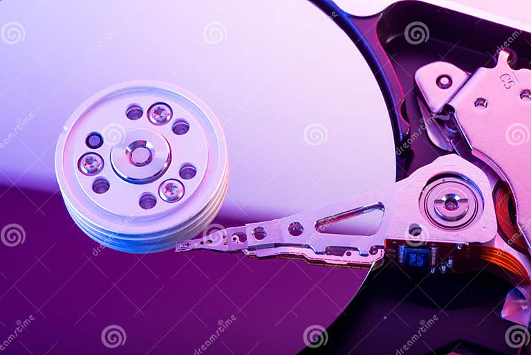 Hard disk drive plate stock photo. Image of file, head - 50176452