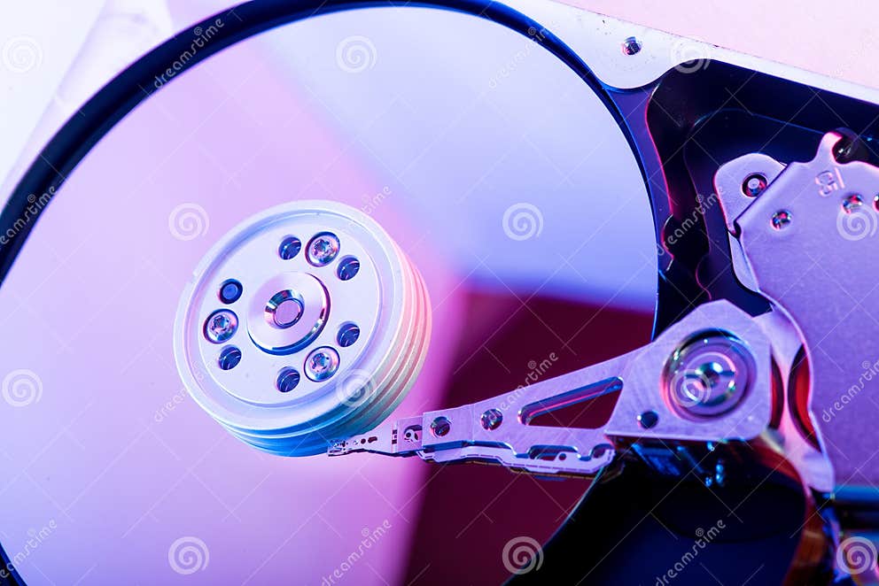 Hard disk drive plate stock image. Image of capacity - 50176815
