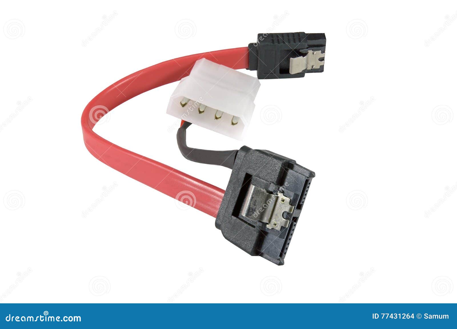 Hard Disk Drive Power Cables Stock Photo - Image of electrical, plug ...