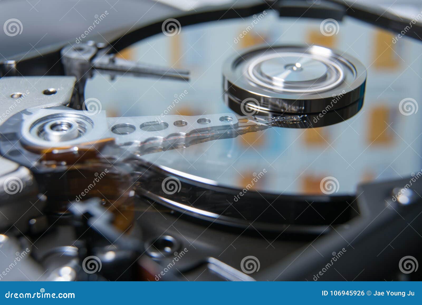 Hard Disk Drive Reading Head Stock Photo - Image of code, backup: 106945926