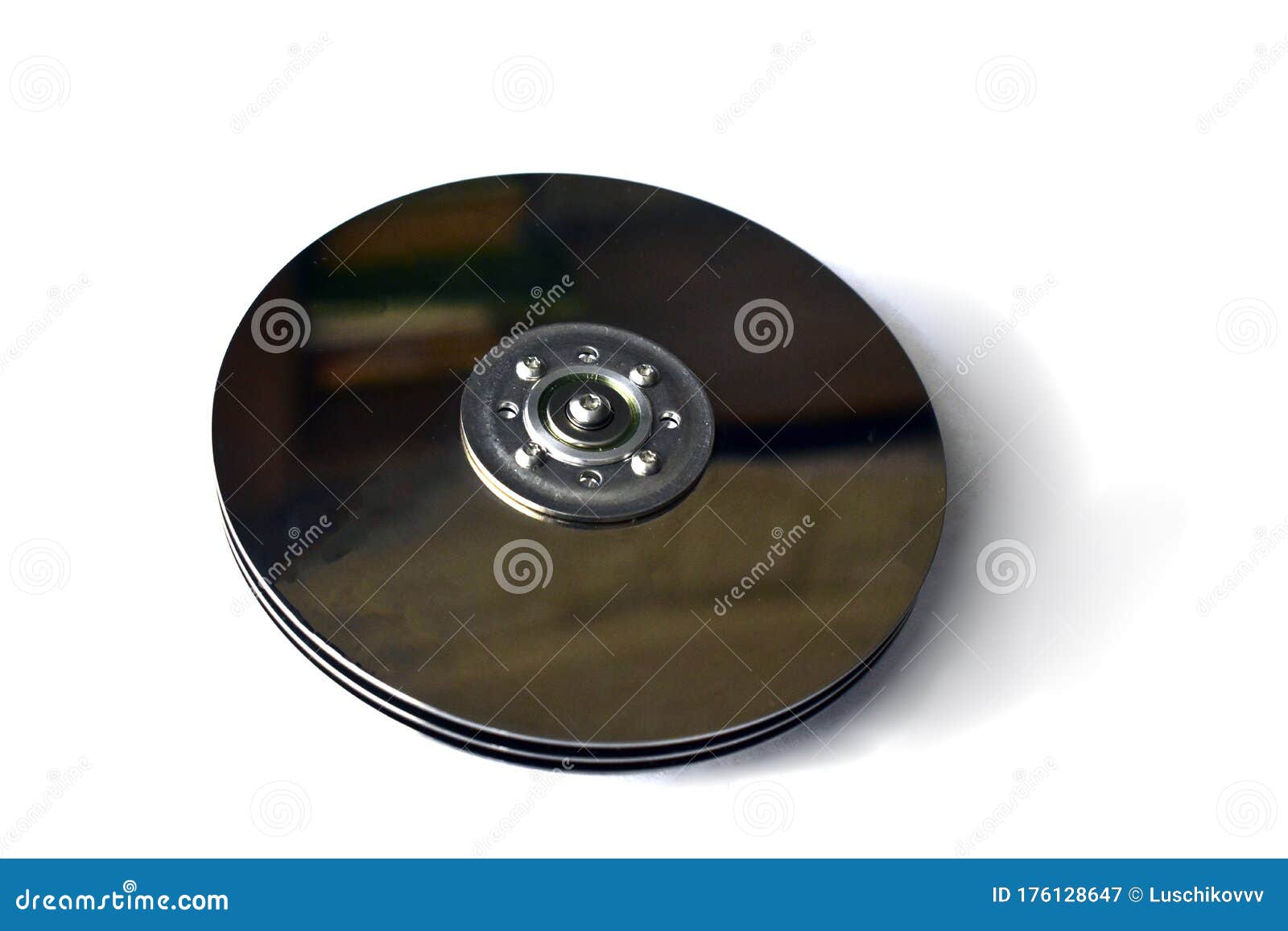 Recording Head- a Disk in the Computer `s Hard Disk Stock Image - Image ...