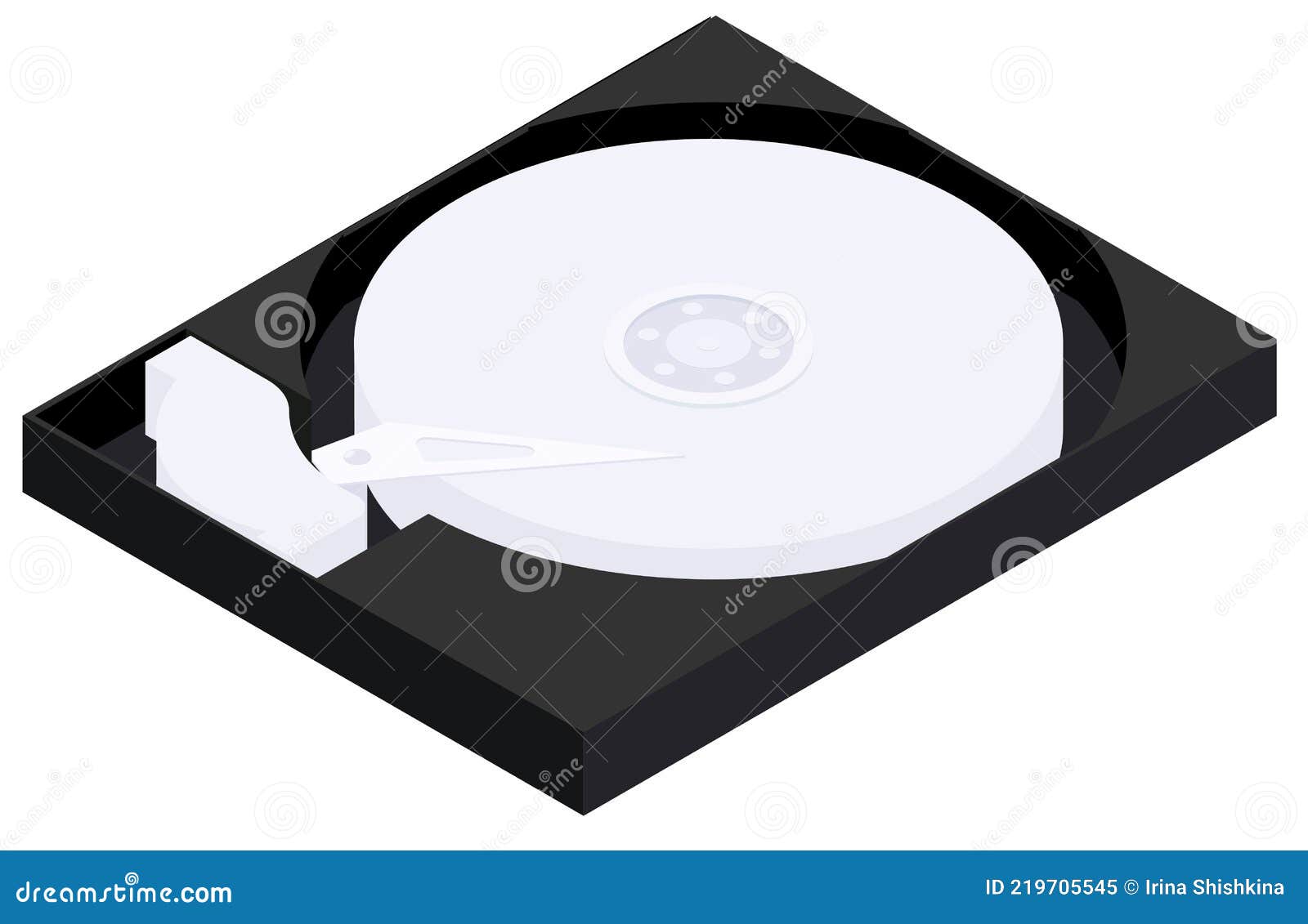 Hard Disk Drive Vector Isometric Illustration Stock Vector ...