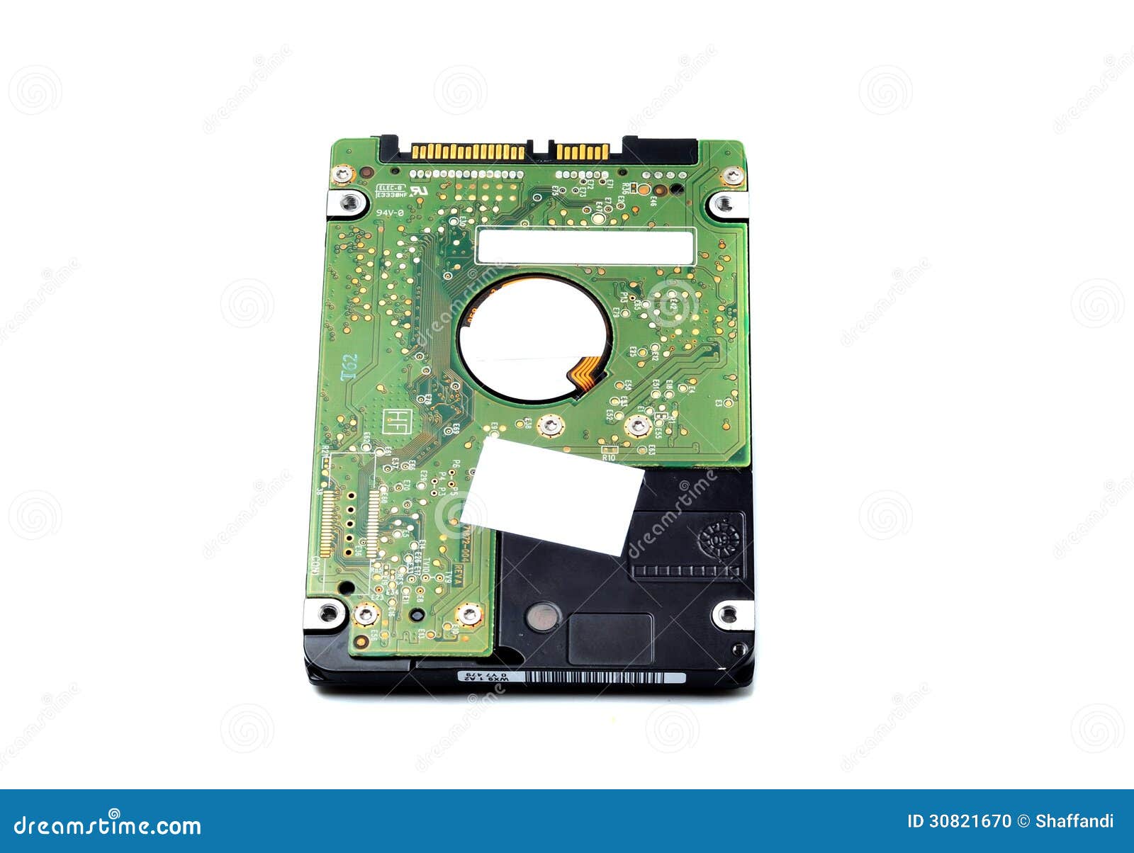 Hard Disk Drive on White stock photo. Image of recovery - 30821670