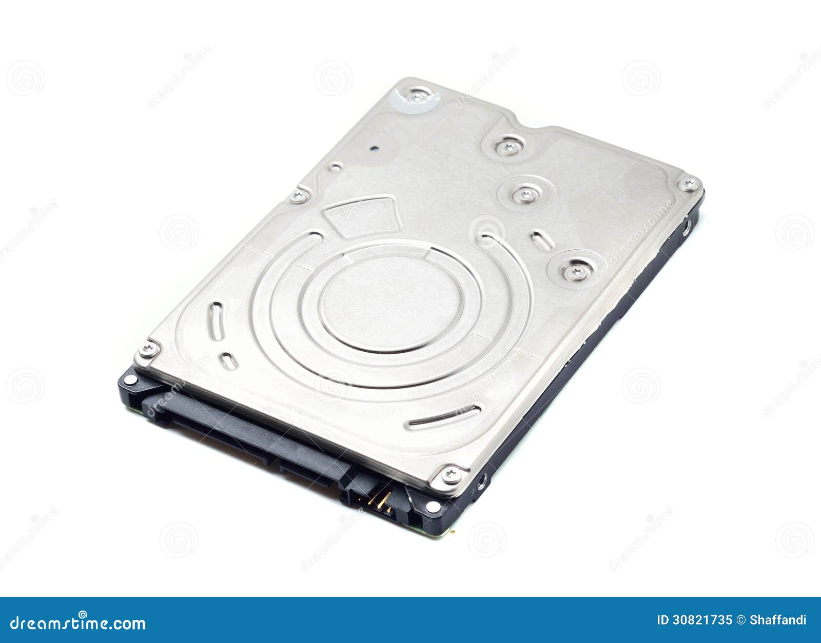 Hard Disk Drive on White stock image. Image of electronic - 30821735