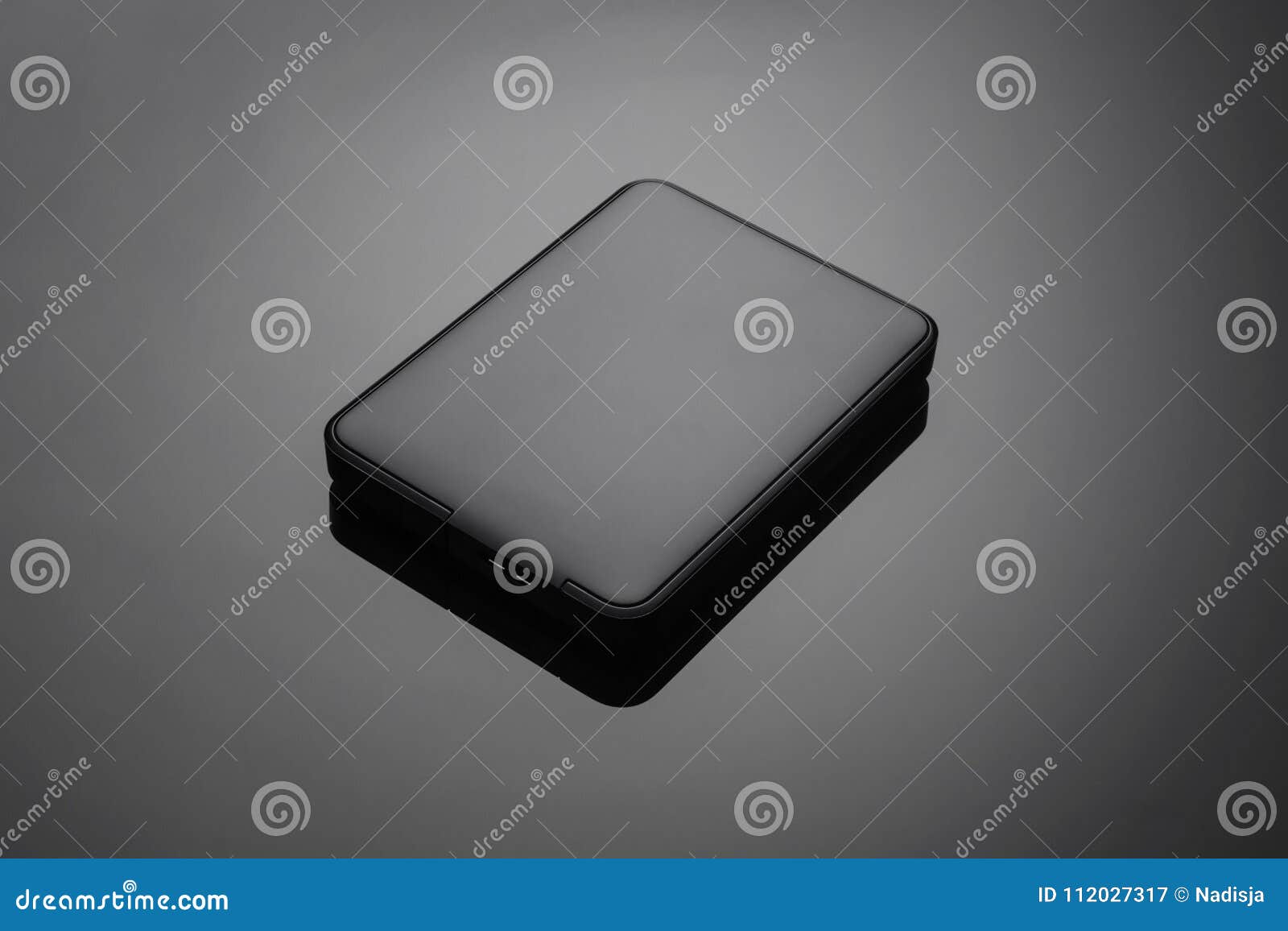 Hard Disk External on Black Background Stock Image - Image of ...