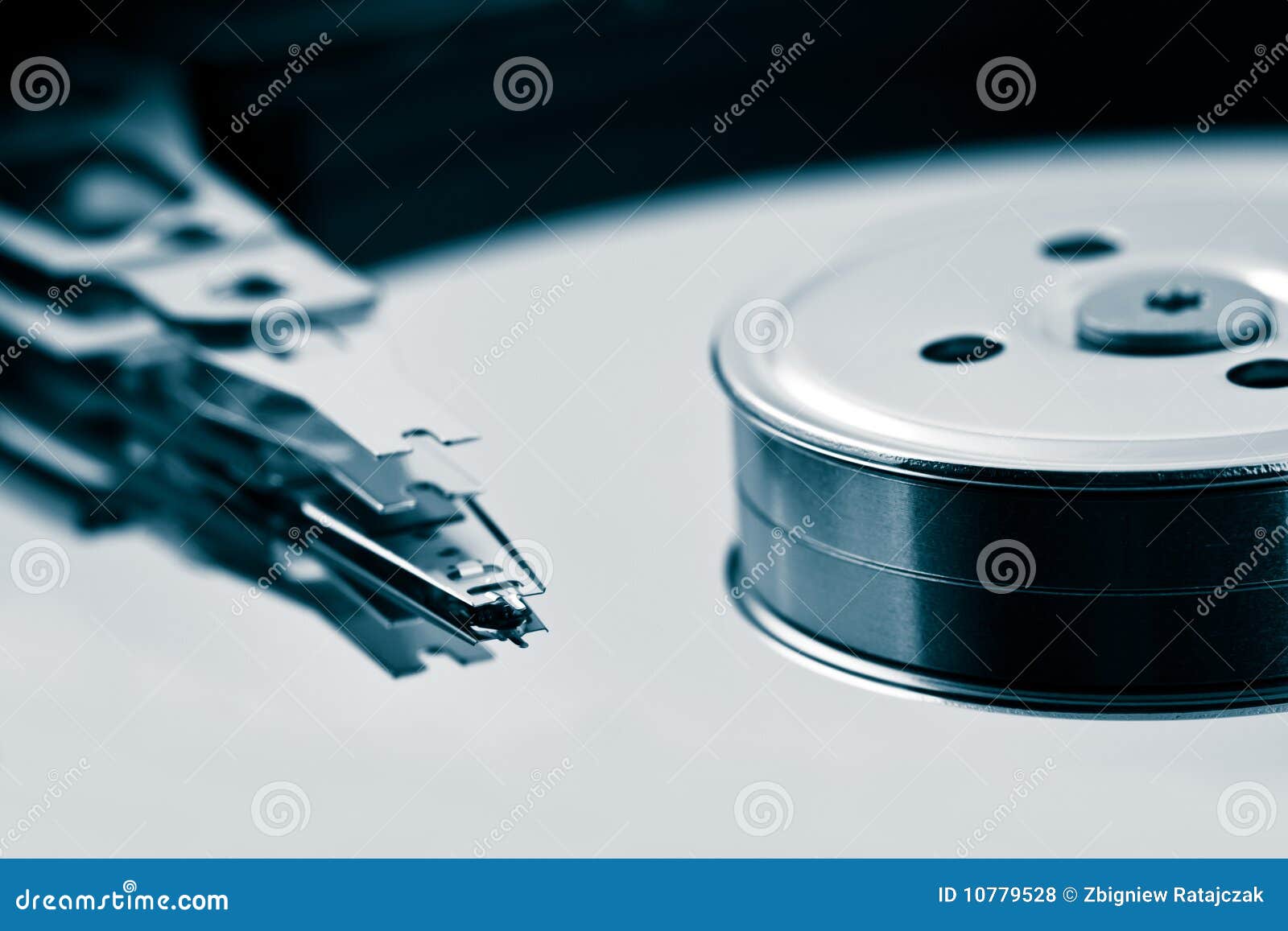 Hard disk head stock photo. Image of device, harddisk - 10779528