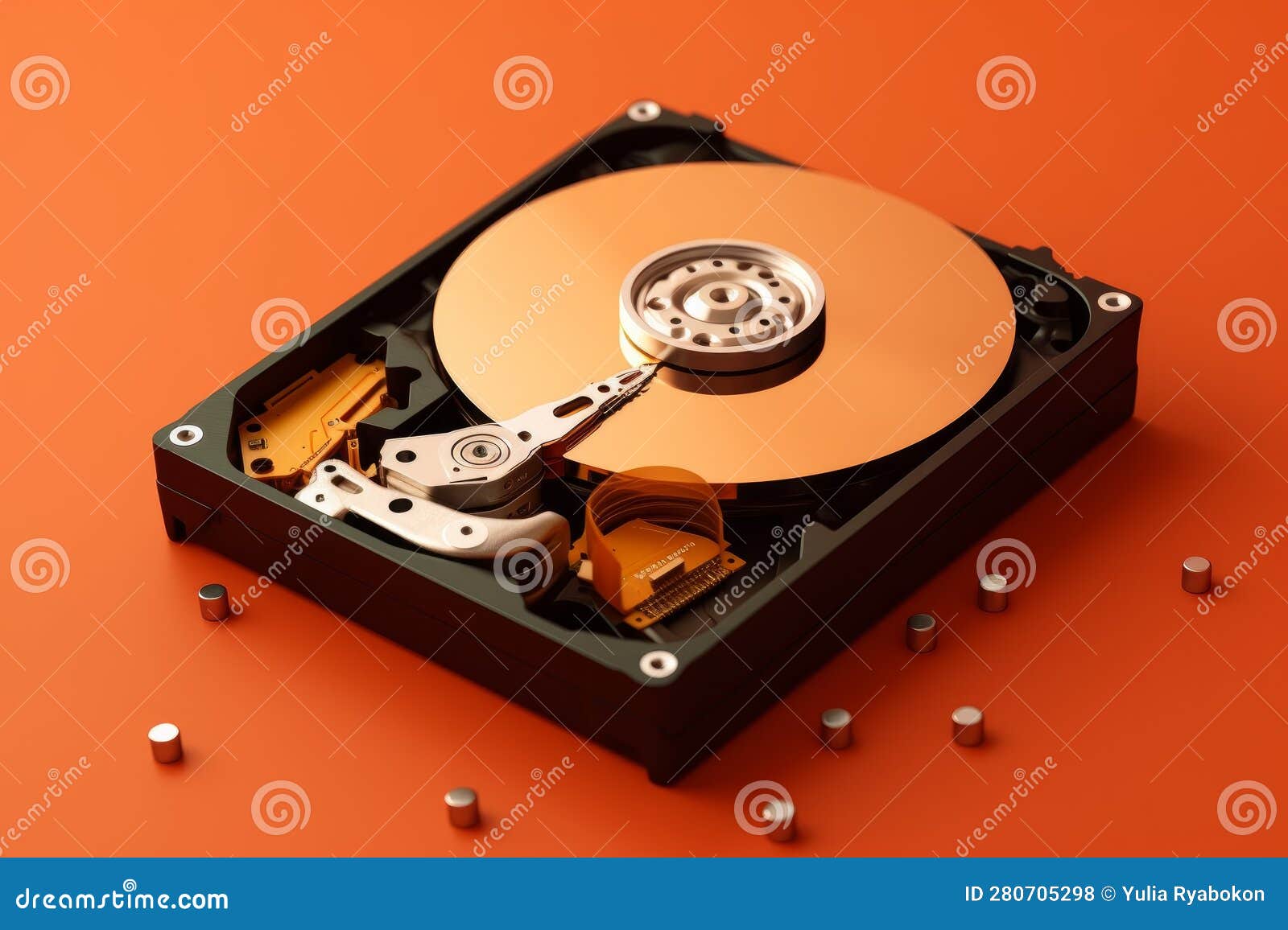 Hard Disk Holiday. Generate Ai Stock Illustration - Illustration of ...