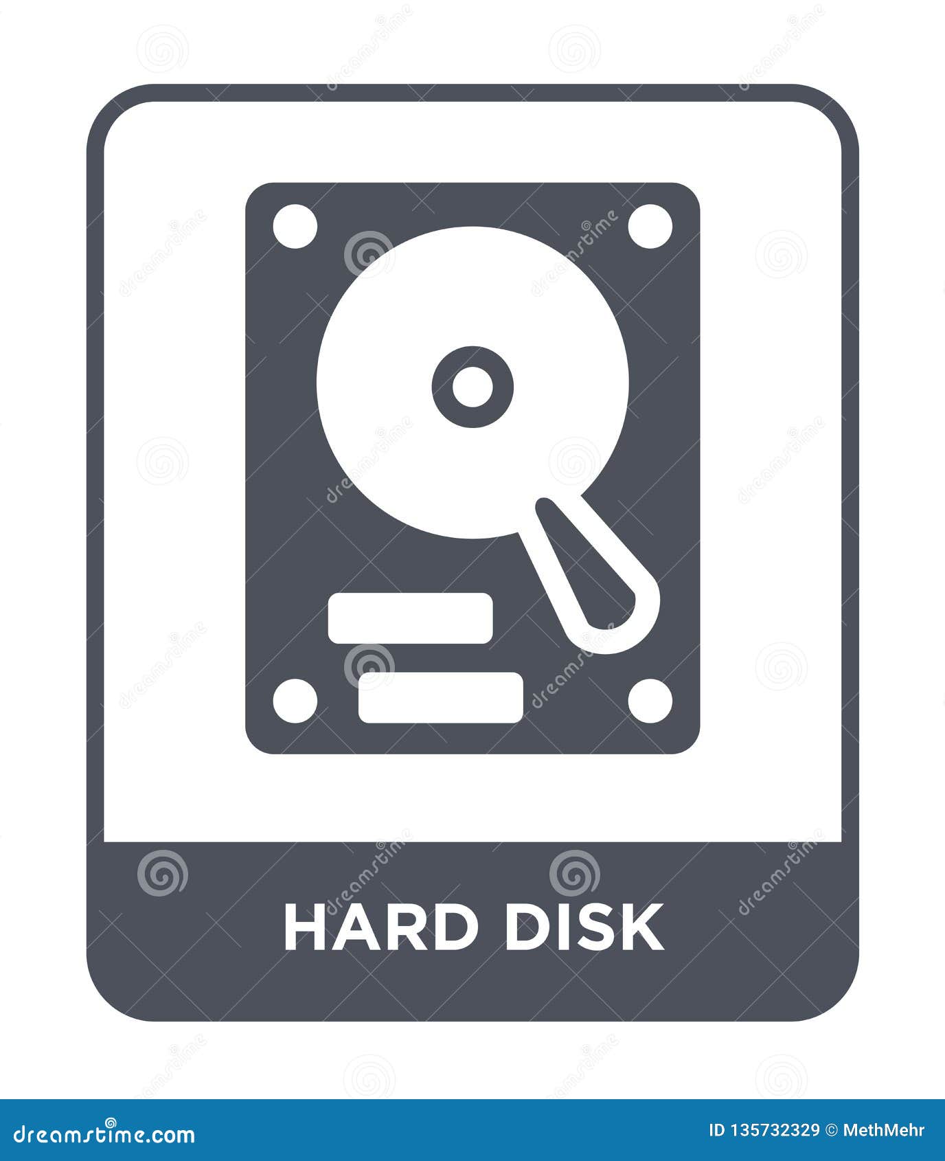 Icono Duro Hard Drive Vector Icon Hard Disk Stock Vector (Royalty Free