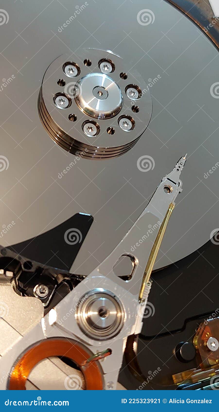Hard Disk Internal Detail 2021 Stock Image - Image of macro, computer ...