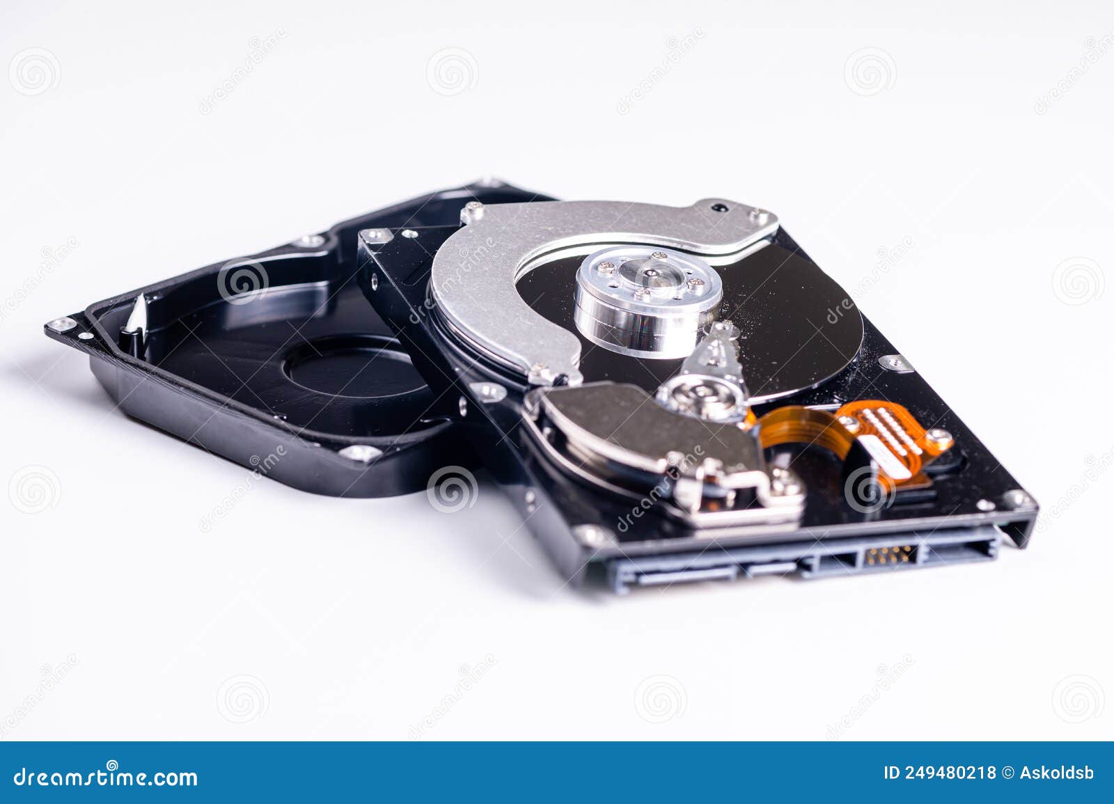 Hard Disk Isolated on White Background, with Clipping Path Stock Photo ...