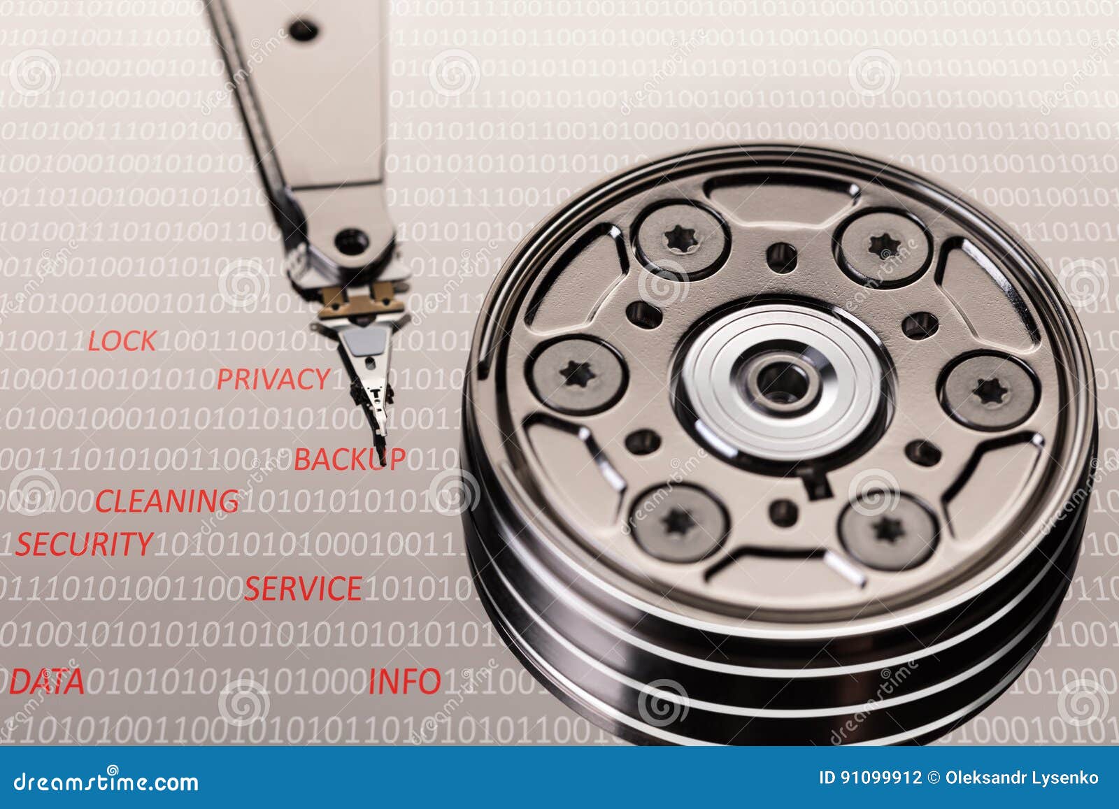 Hard disk memory close-up stock photo. Image of electronics - 91099912