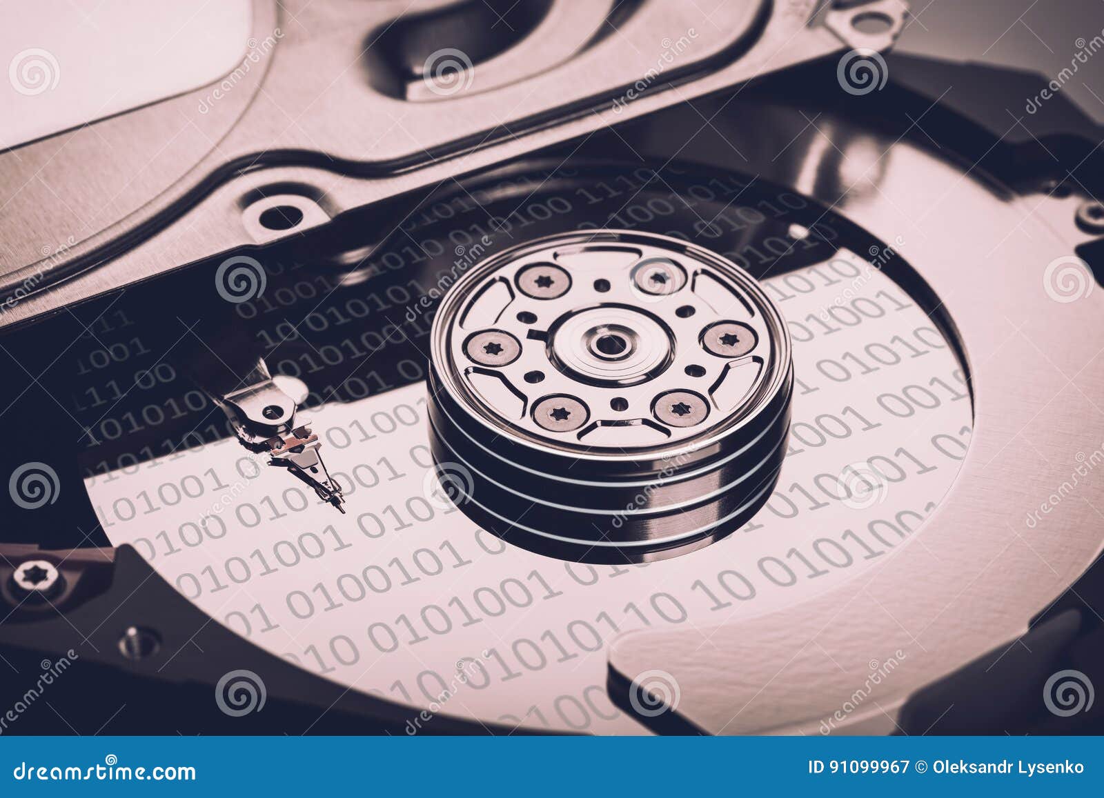 Hard disk memory close-up stock image. Image of recovery - 91099967