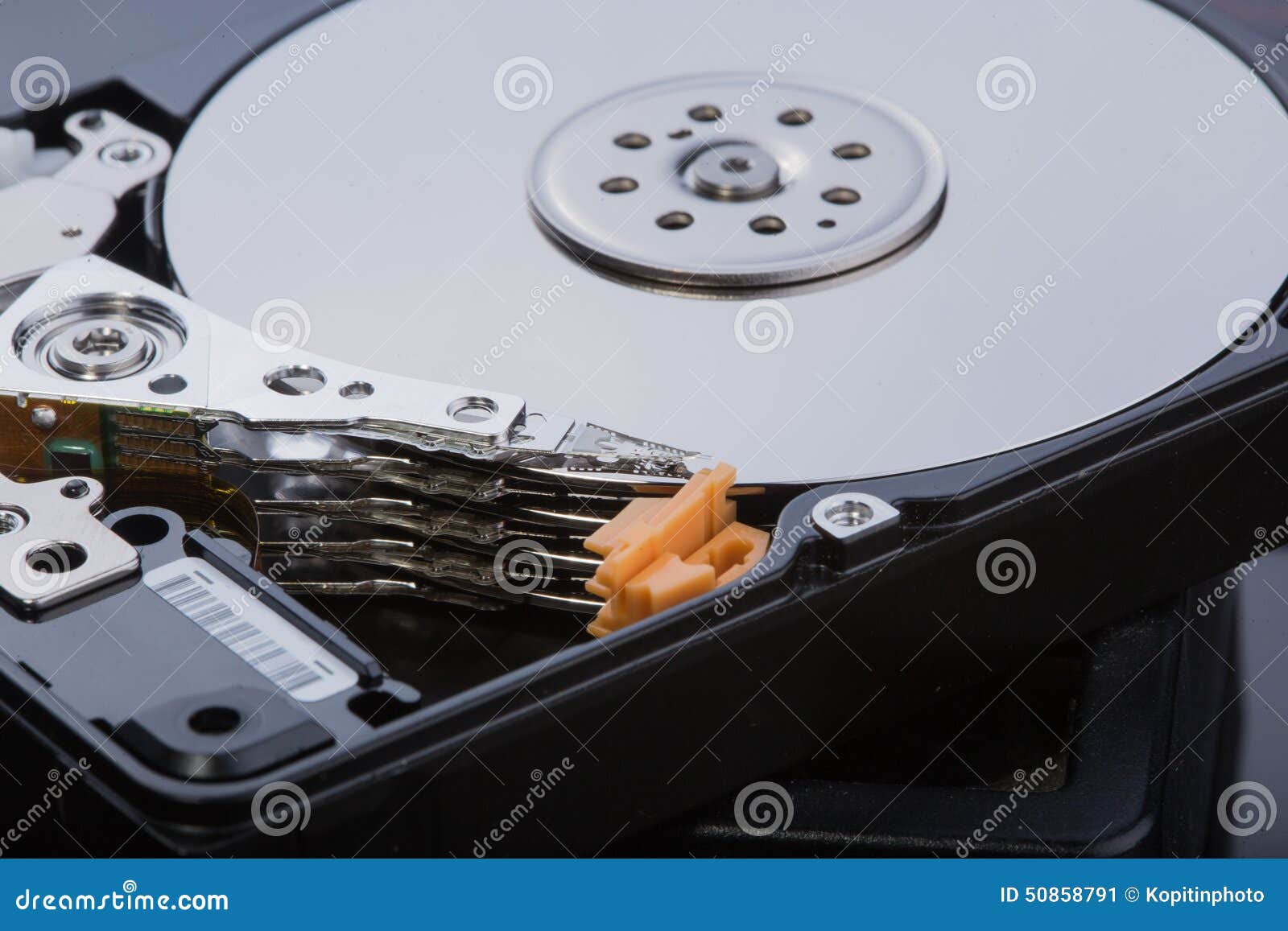 Hard Disk with Moving Head. Stock Image - Image of rotate, copy: 50858791