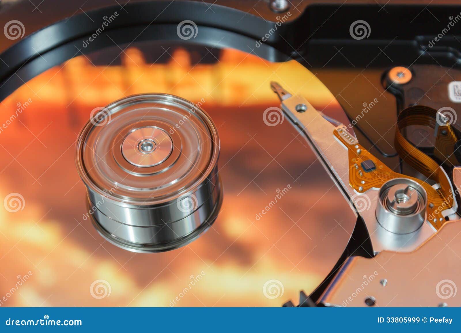Hard disk operating stock image. Image of closeup, read - 33805999