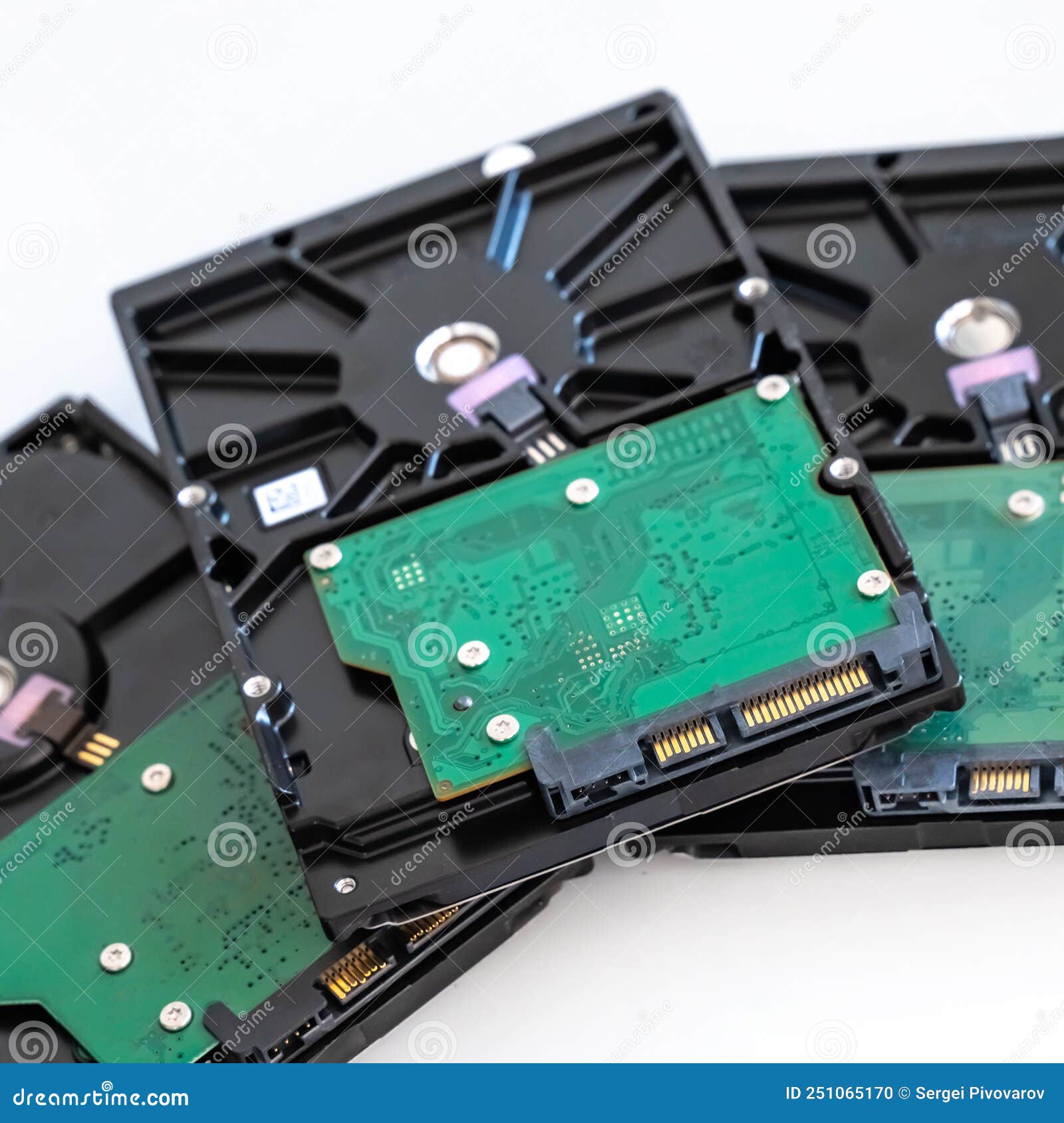 Hard Disk with Printed Circuit Board Computer Device Network Stock ...