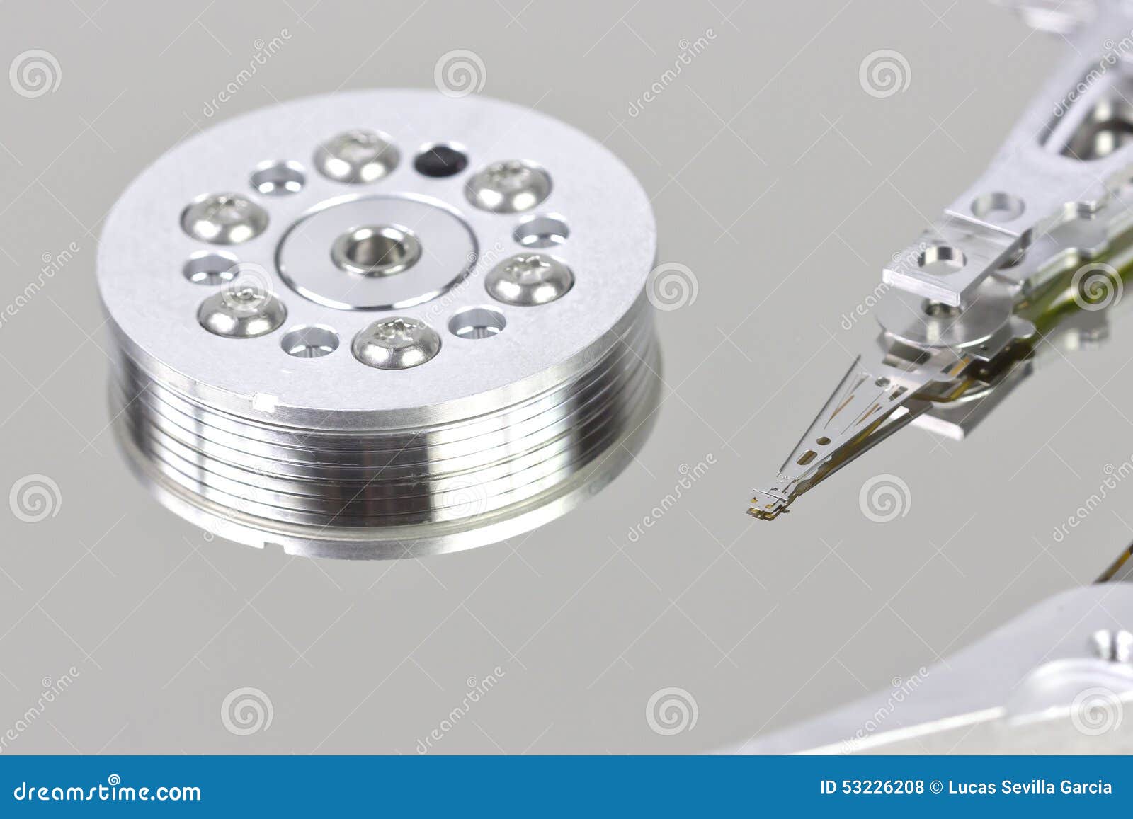 Hard disk reader stock photo. Image of storage, copy - 53226208