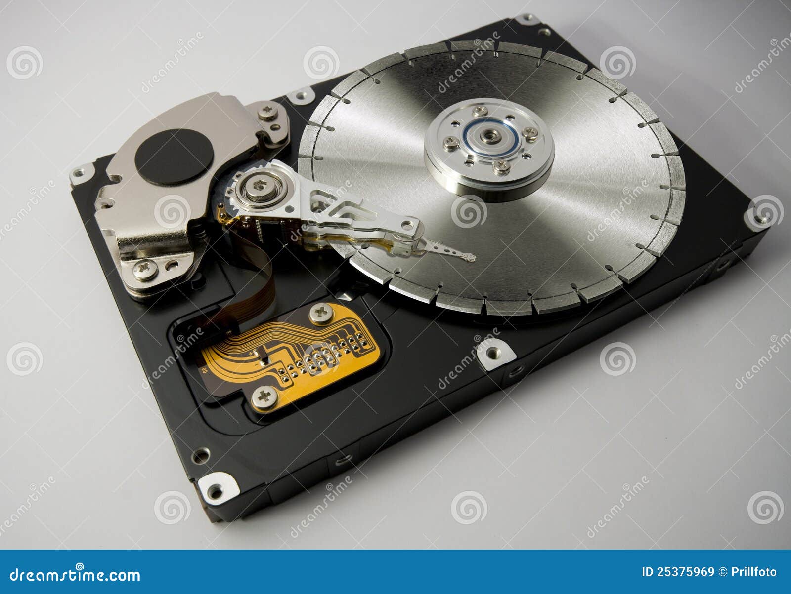 Hard disk saw blade stock image. Image of data, hazard - 25375969