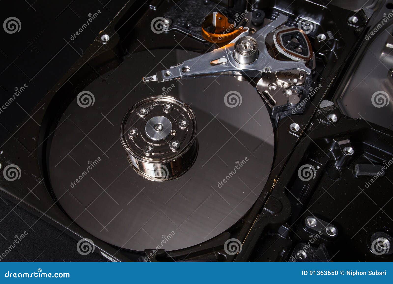 Hard Disk Scrap Electronics Stock Photo - Image of dirty, dust: 91363650