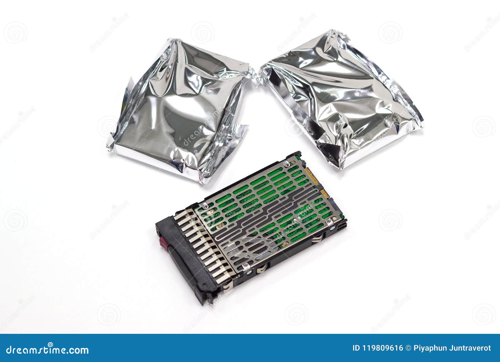 Hard Disk for Server Package in Aluminum Foil Wrapped Stock Photo ...