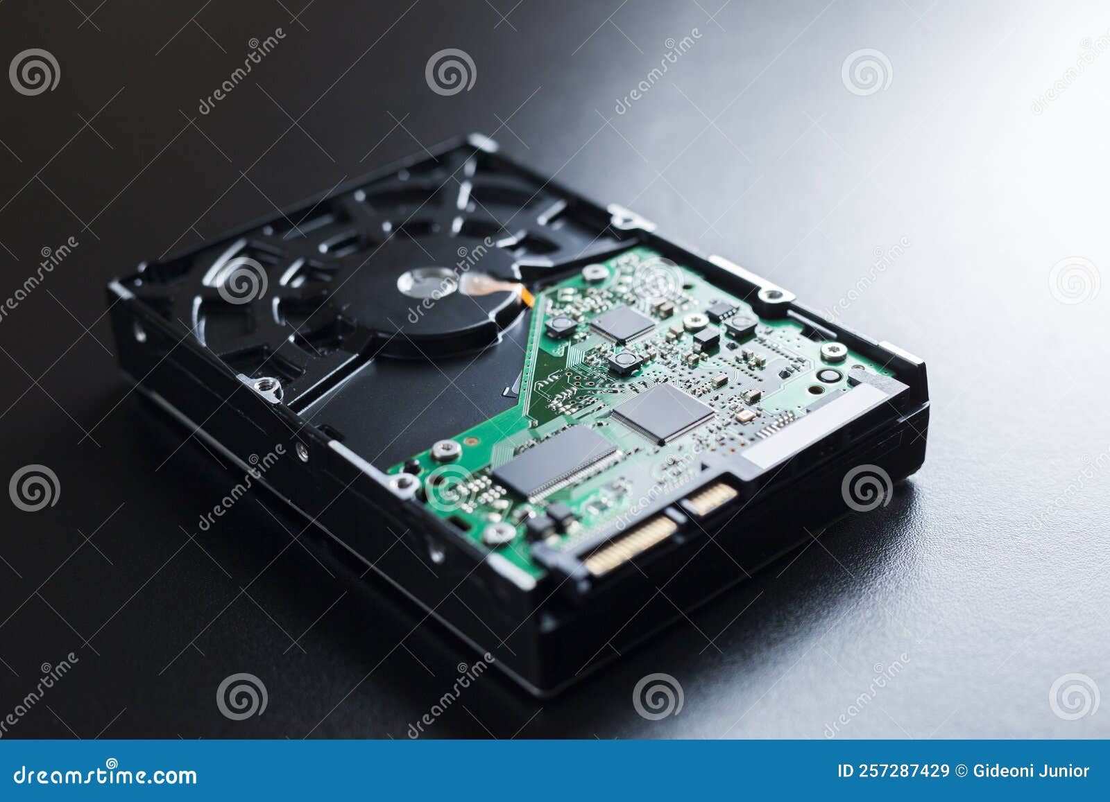 Detail of Hard Disk Connection on Top of a Table Stock Image - Image of ...