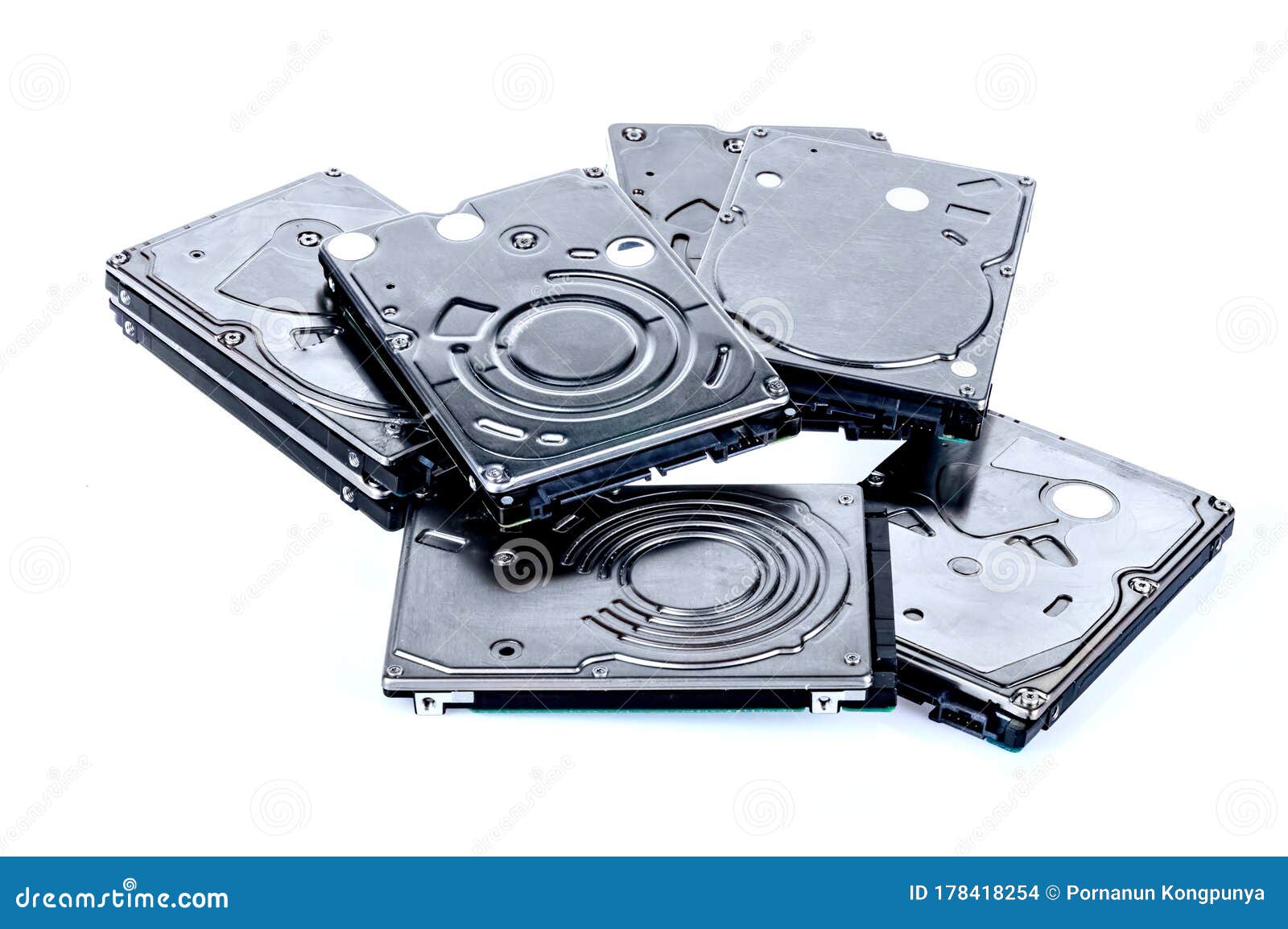 Hard Disk in White Background Stock Photo - Image of important ...