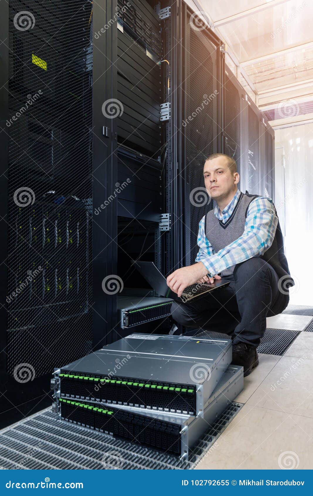 Hard Disks Drive in the Storage System Stock Image - Image of ...