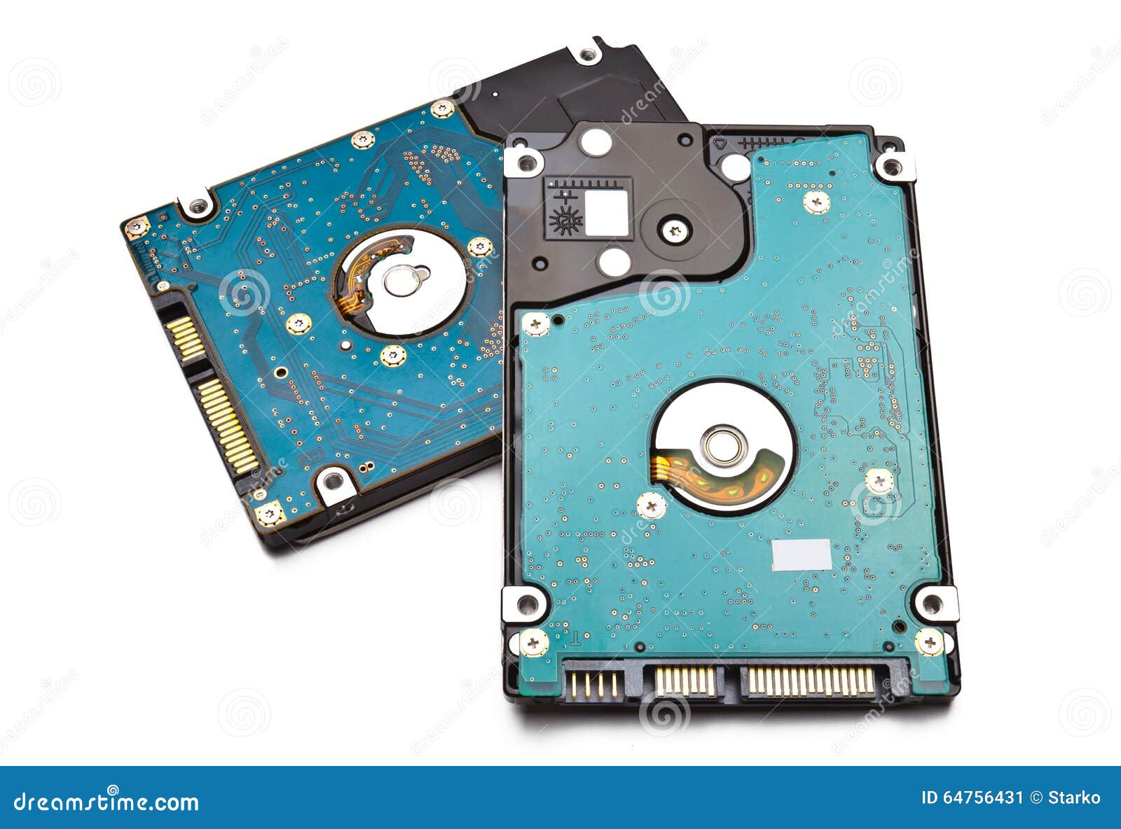 Hard Disks Isolated on White Background Stock Image - Image of media ...