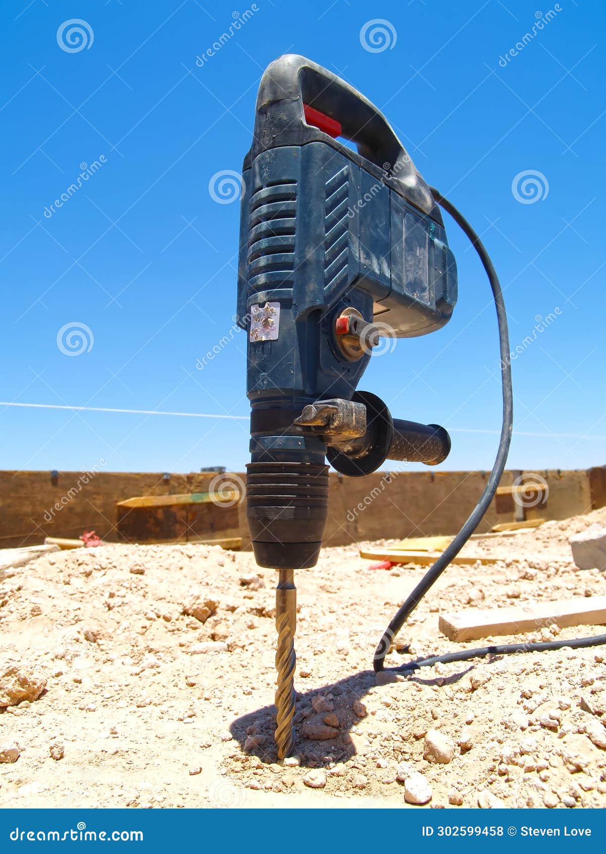 Hard Drilling in the Arizona Dirt Stock Photo - Image of dirt ...