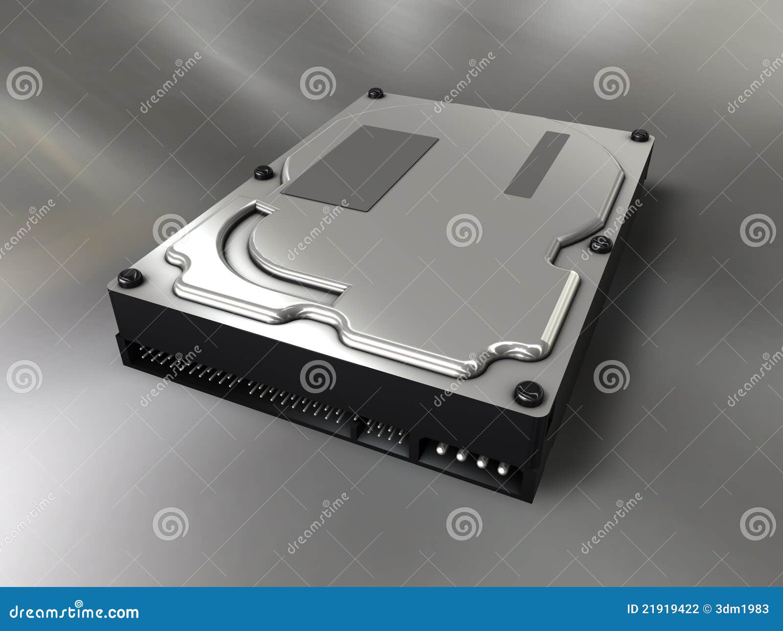 Hard drive stock illustration. Illustration of render - 21919422