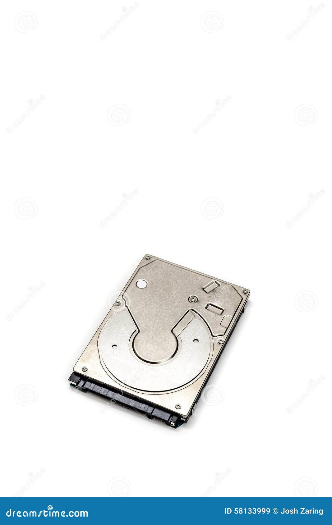 Hard Drive Angled Isolated on White Stock Image - Image of disk, data ...