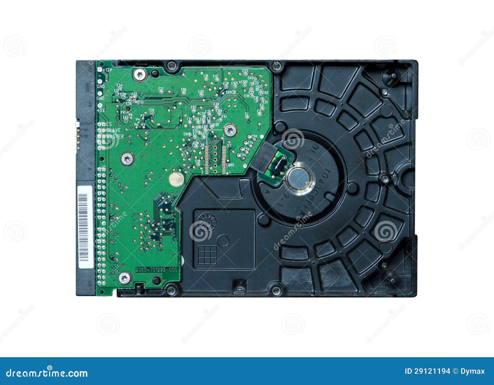 Hard drive closeup stock photo. Image of isolated, peripheral - 29121194