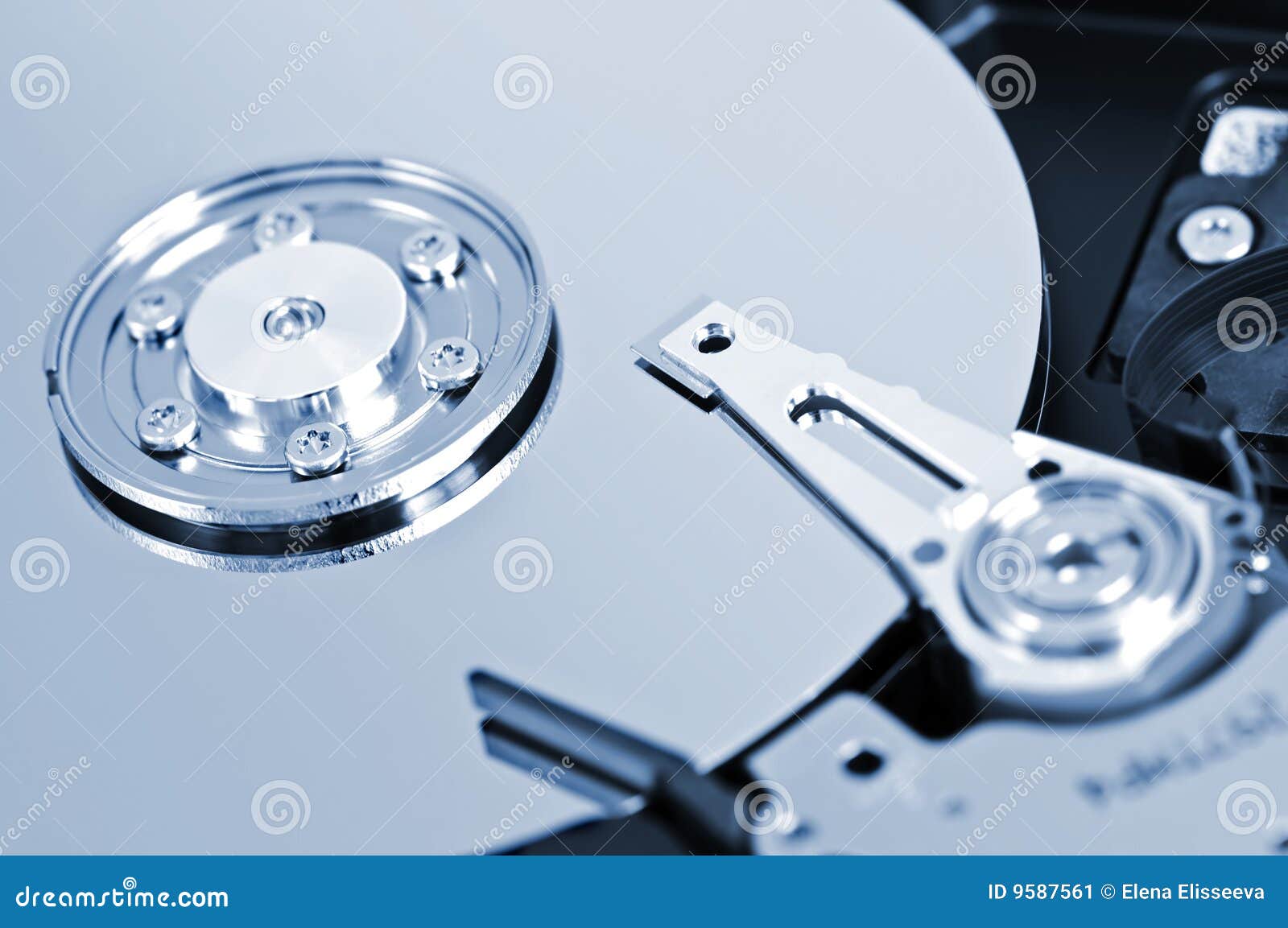 Hard drive detail stock image. Image of device, closeup - 9587561