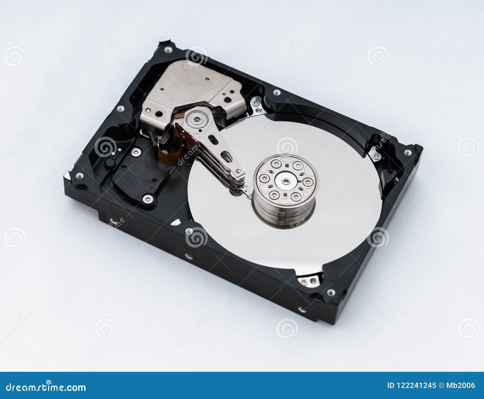 Hard Drive Storage Disc Isolated Stock Image - Image of blue, raid ...