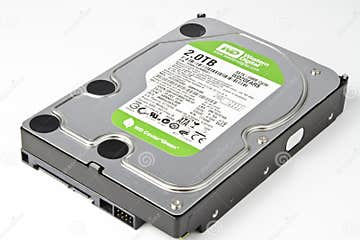 Hard Drive with Green Label Editorial Photo - Image of bulk ...