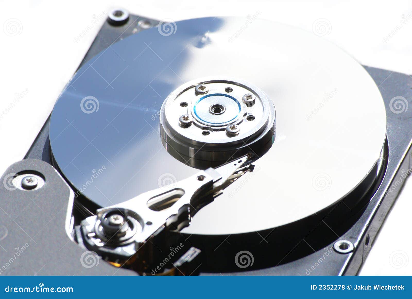 Hard Drive Head And Disc Picture. Image: 2352278