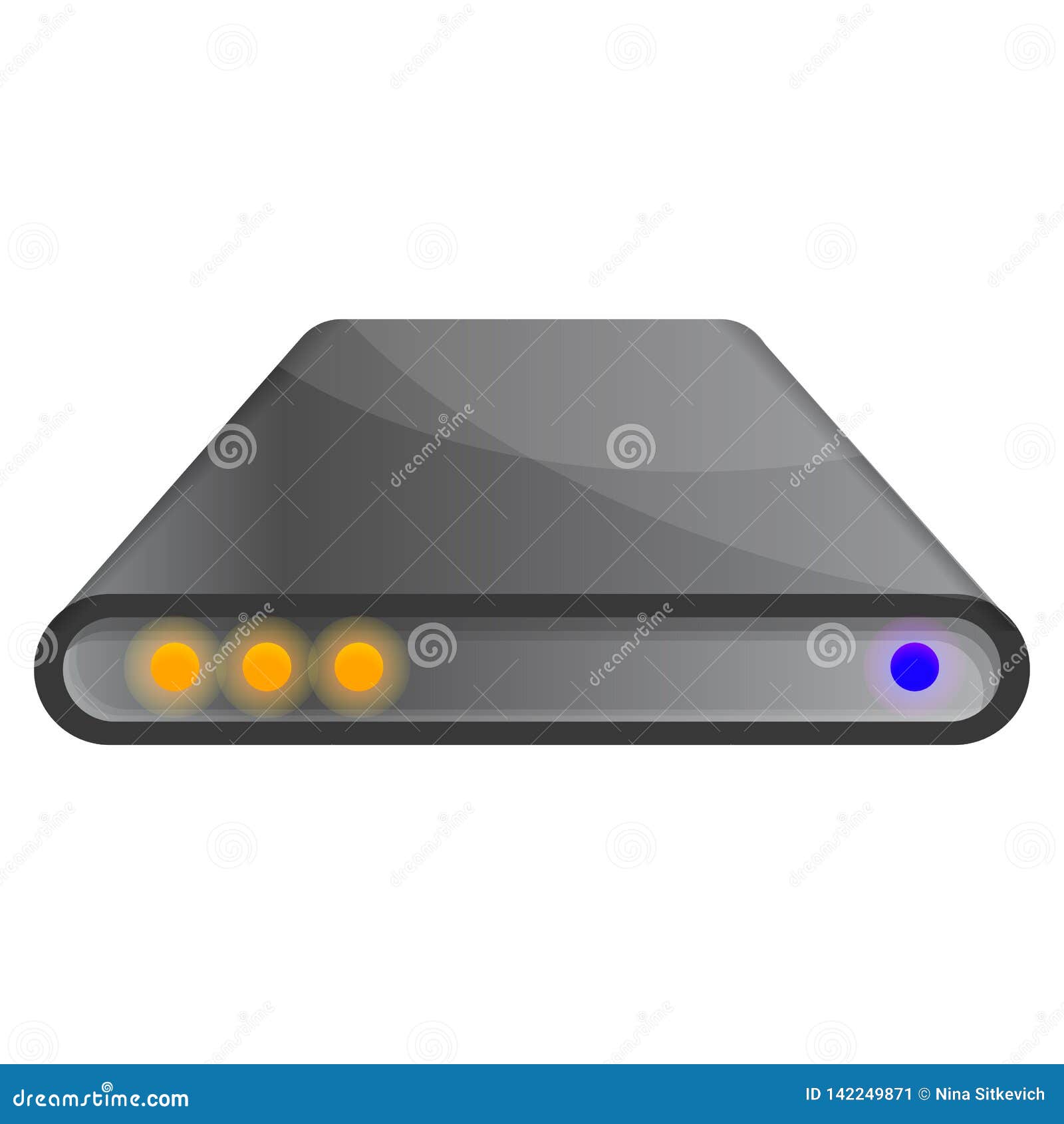 Hard Drive Icon, Cartoon Style Stock Vector - Illustration of computer ...