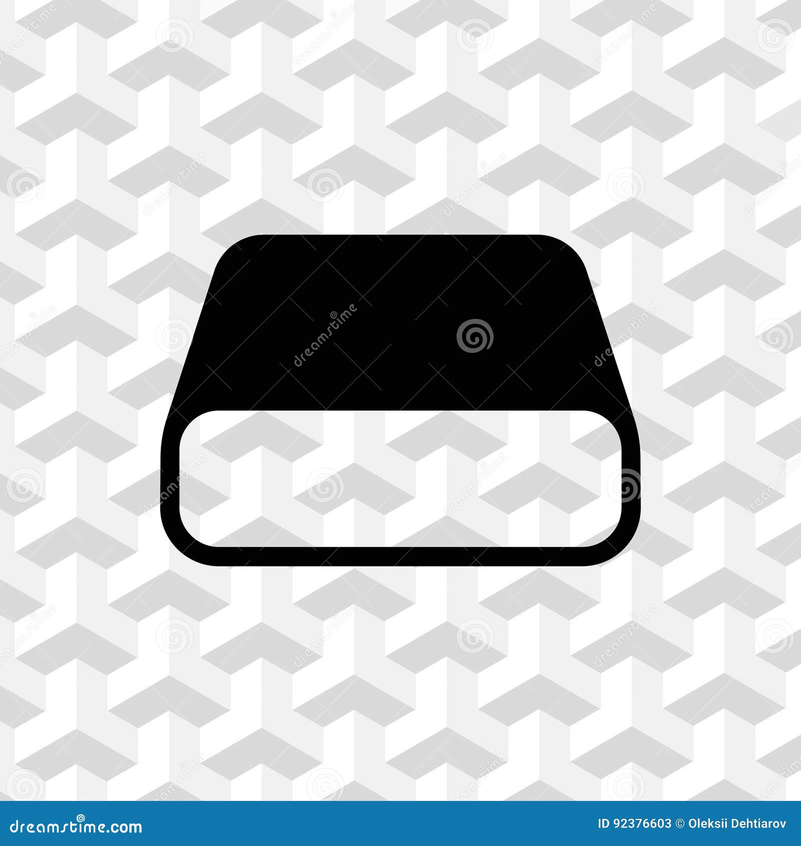 Hard Drive Icon Stock Vector Illustration Flat Design Stock Vector ...