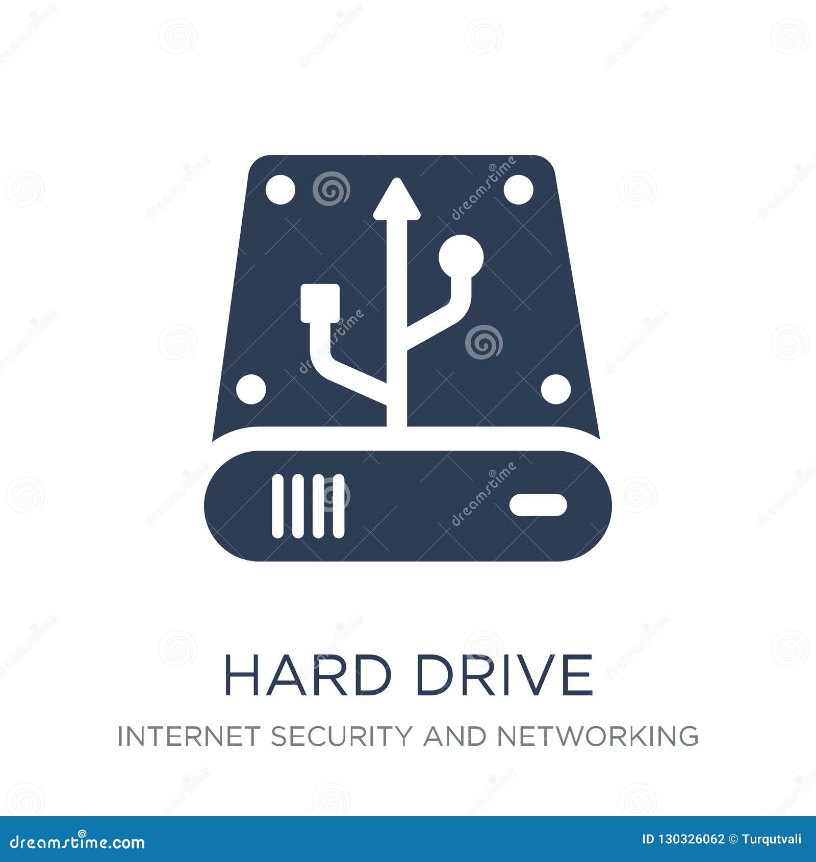 Hard Drive Icon. Trendy Flat Vector Hard Drive Icon on White Background ...