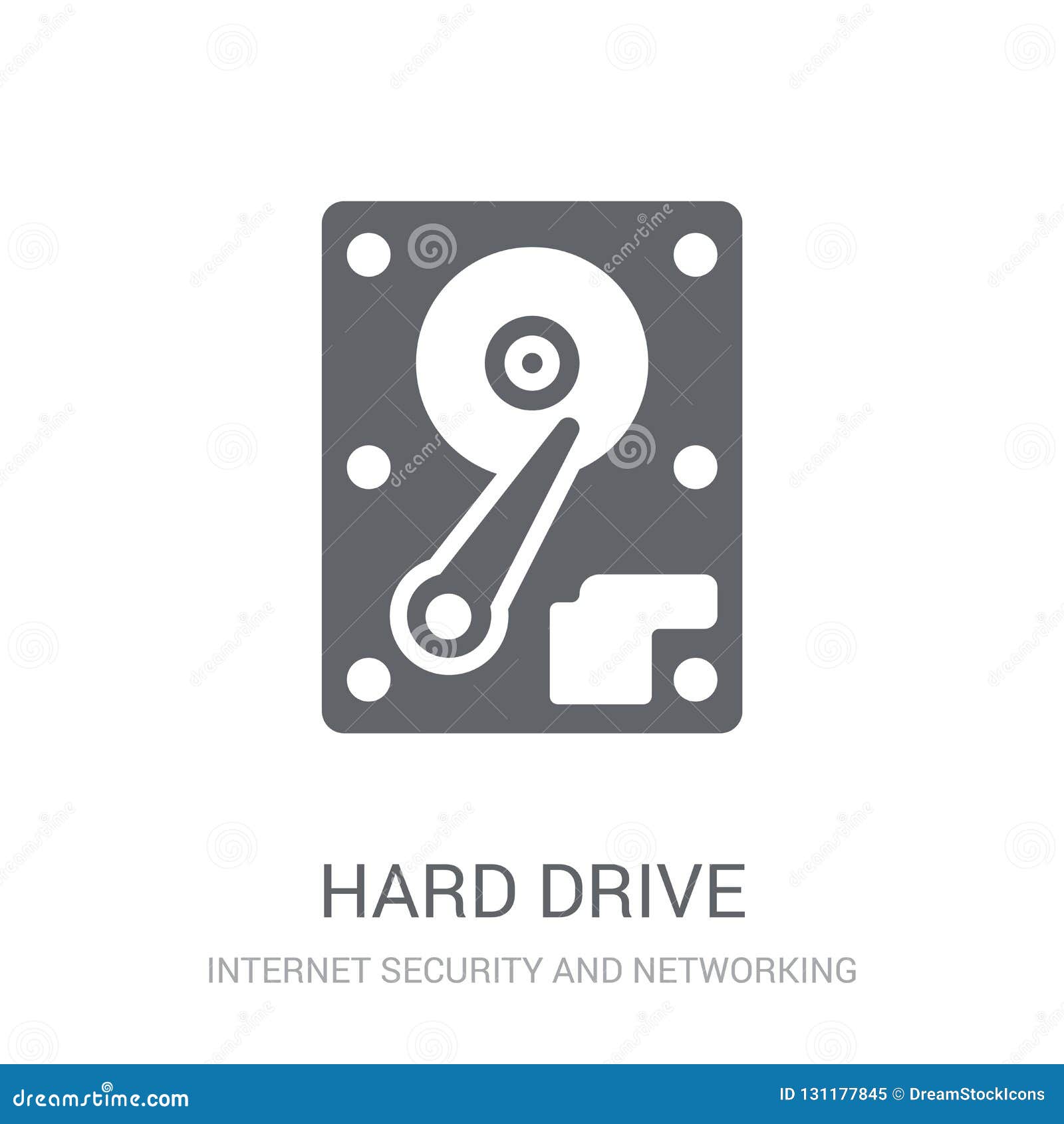 Hard Drive Icon. Trendy Hard Drive Logo Concept on White Background ...