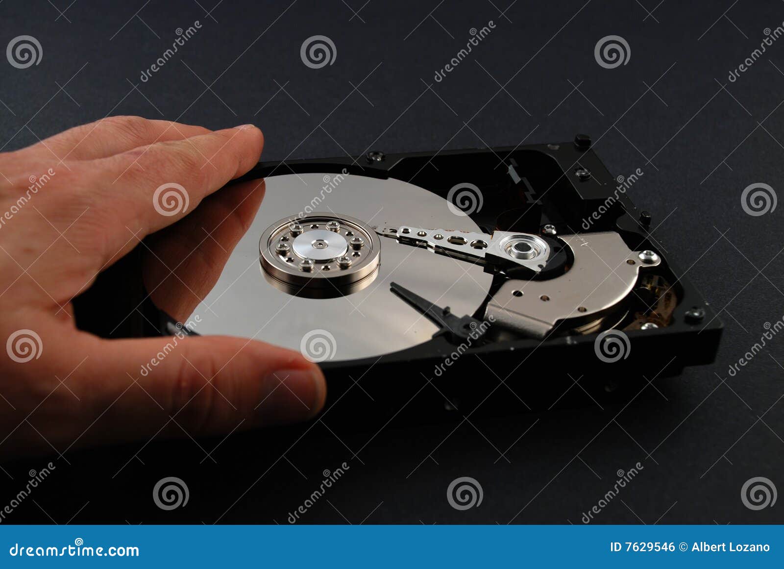 Hard drive interior stock photo. Image of consumer, devices - 7629546